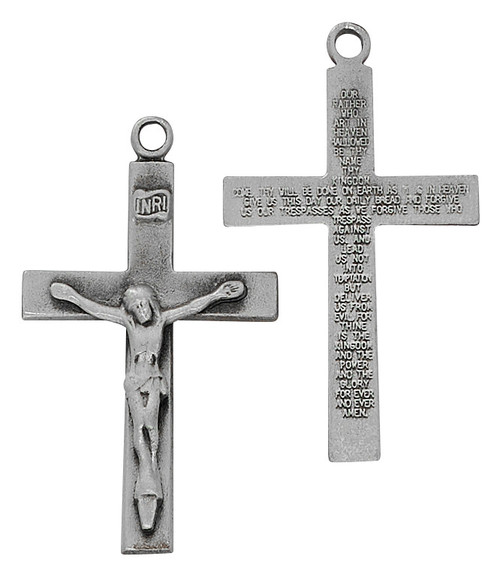Hail Mary Gifts | Jewelry | Pewter Lords Prayer Crucifix | Poshmark